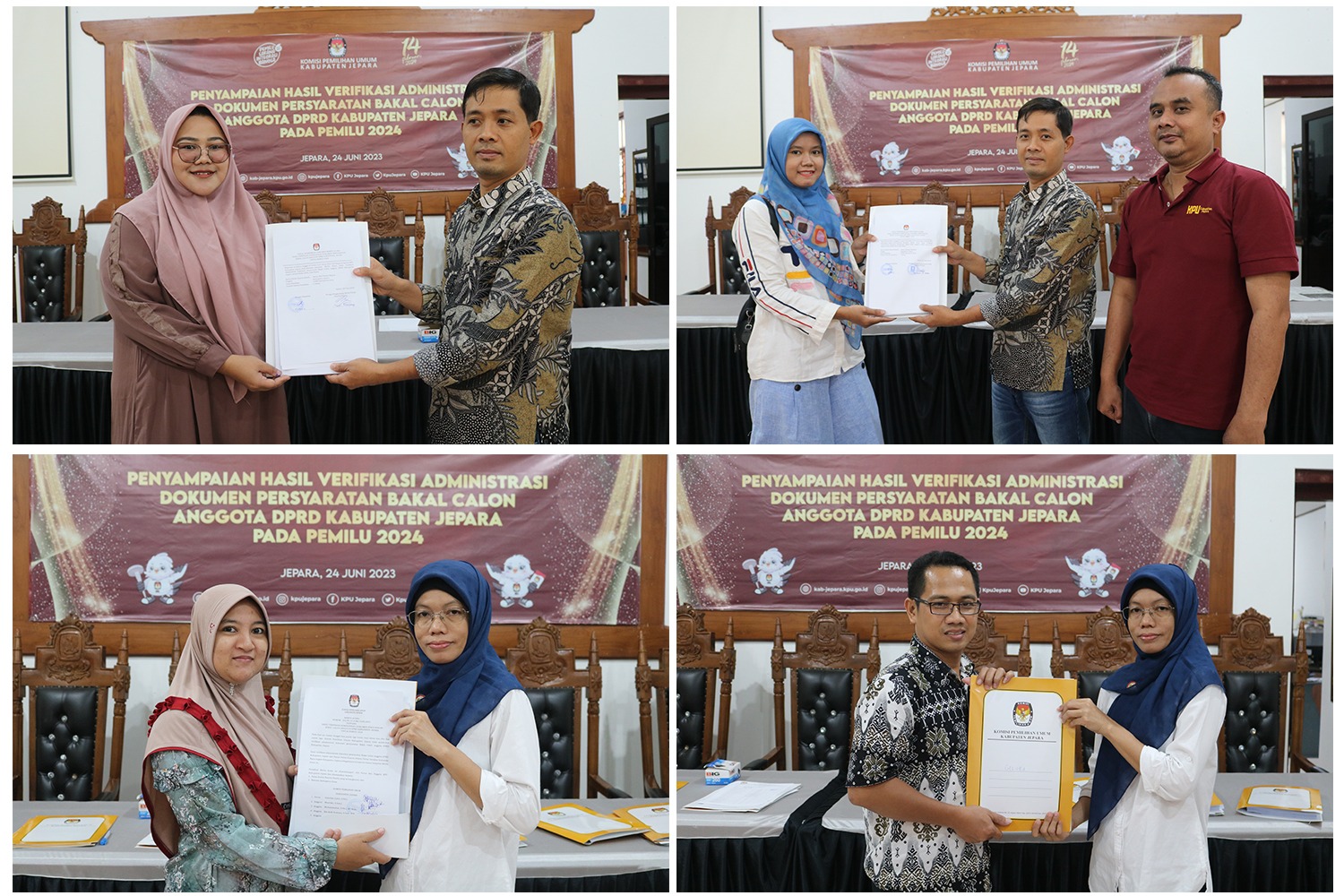 KPU Menyampaikan Hasil Verifikasi Administrasi Bakal Caleg ke Parpol ... KPU Menyampaikan Hasil Verifikasi Administrasi Bakal Caleg ke Parpol ...
